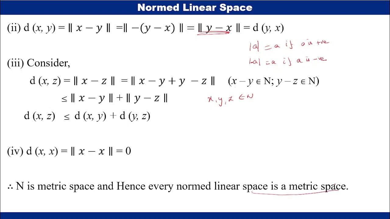 Functional Analysis Normed Linear Space - YouTube