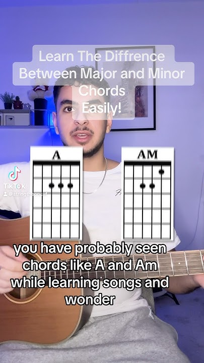 Easily learn the difference between major and minor chords | # ...