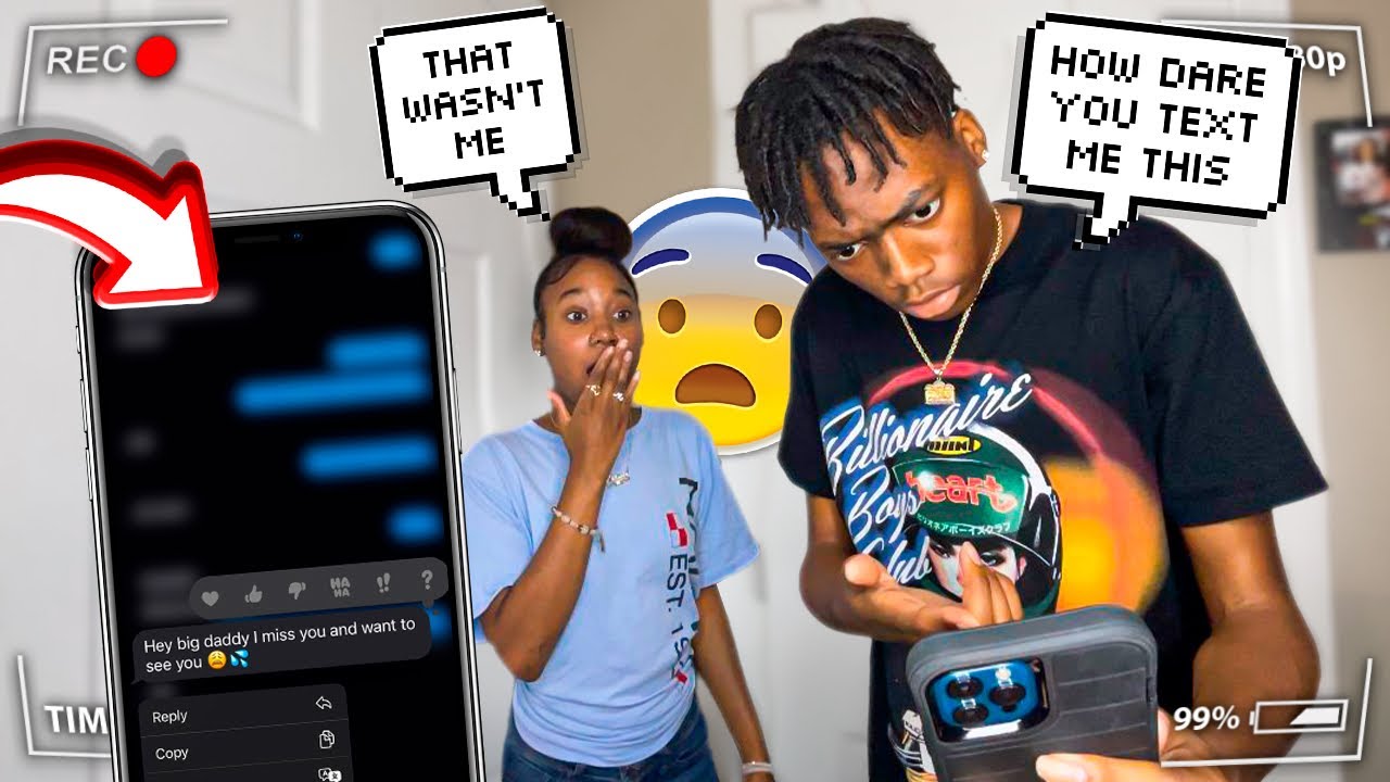 SENDING MY BOYFRIEND THE WRONG TEXT MESSAGE THEN RUSHING TO DELETE IT! - YouTube