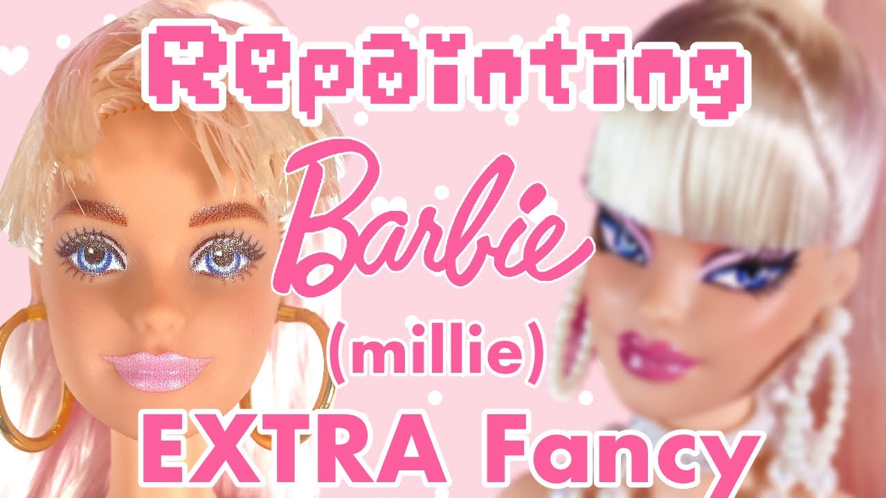 Repainting Millie Barbie Extra fancy (unbelievable transformation!!!😱 ...