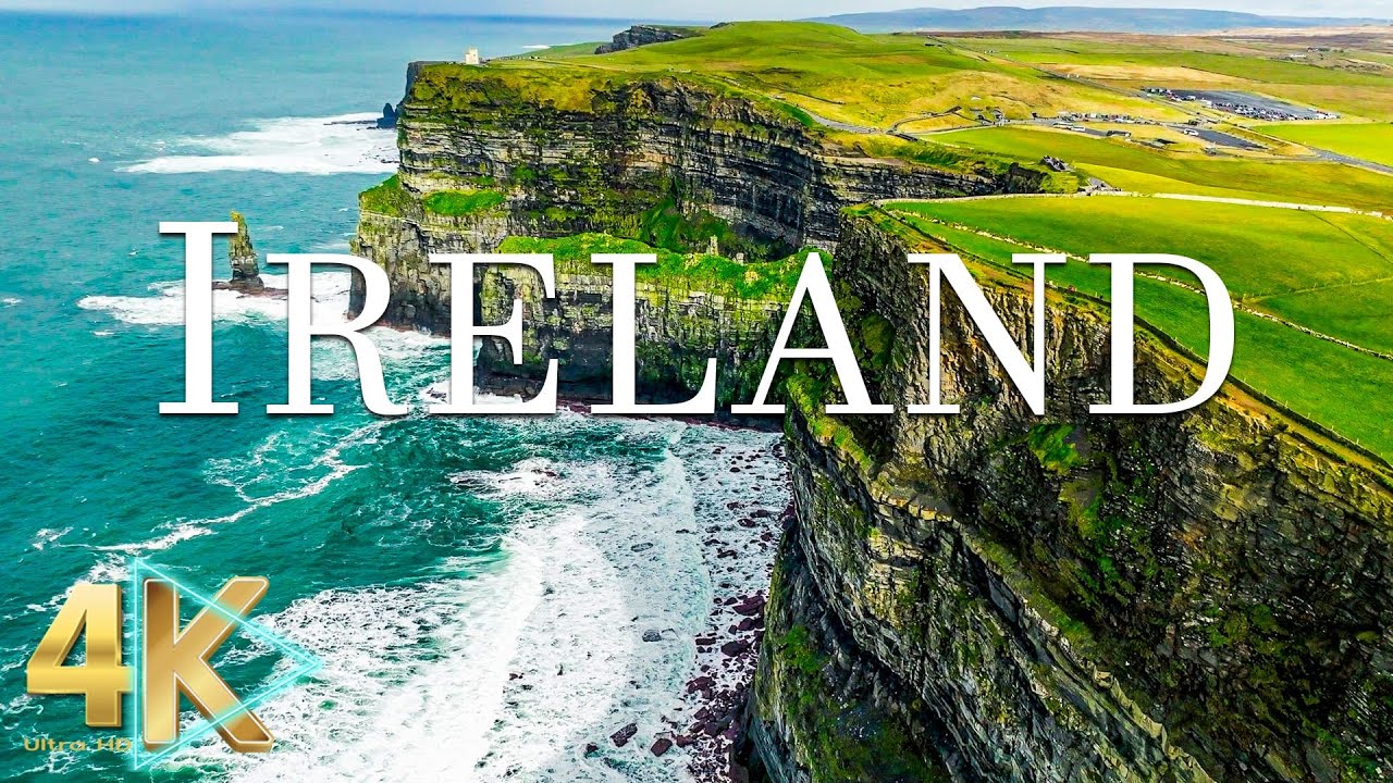 IRELAND 4K - Scenic Relaxation Film with Calming Music - 4K Video Ultra ...