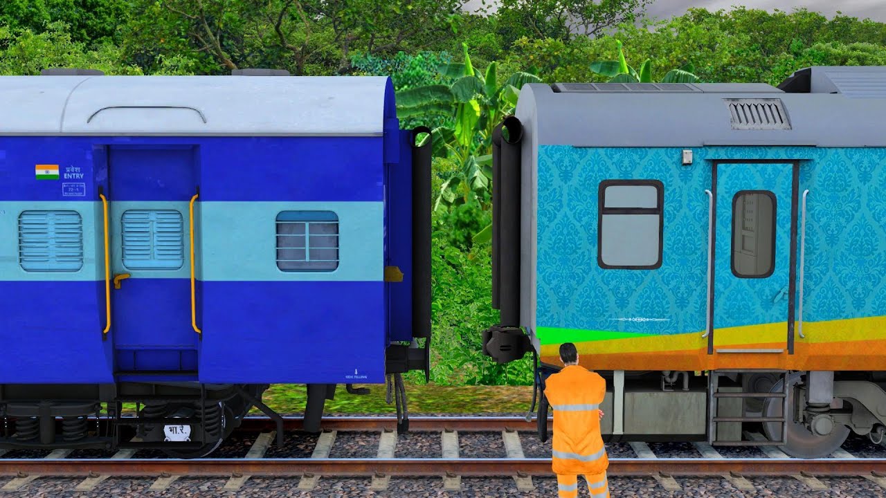 Wap-4 Coupling Icf Blue To LHB HAMSAFAR EXPRESS COACHES | railways ...