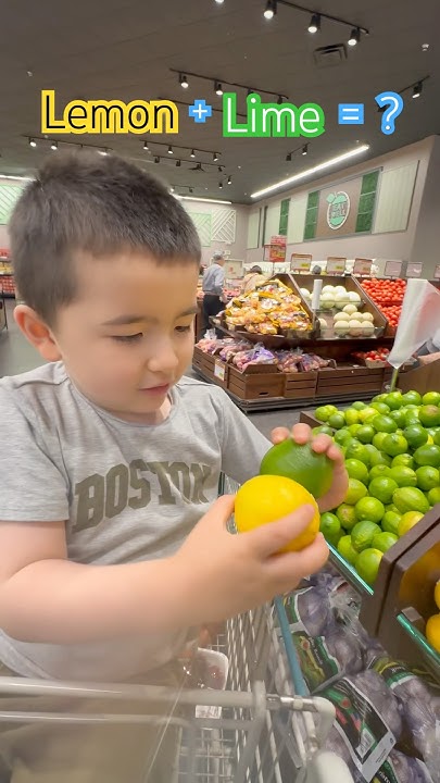 See Bennett’s Math Magic: Lemon Plus Lime Equals What? #shorts #grocery #funny #math #fruits ...