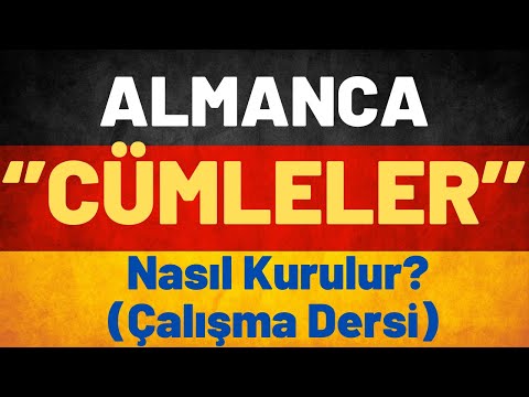 Almanca Çalışma Dersleri -3 Almanca Cümle Nasıl Kurulur? #almancaöğren #almancakelime #almancaa1