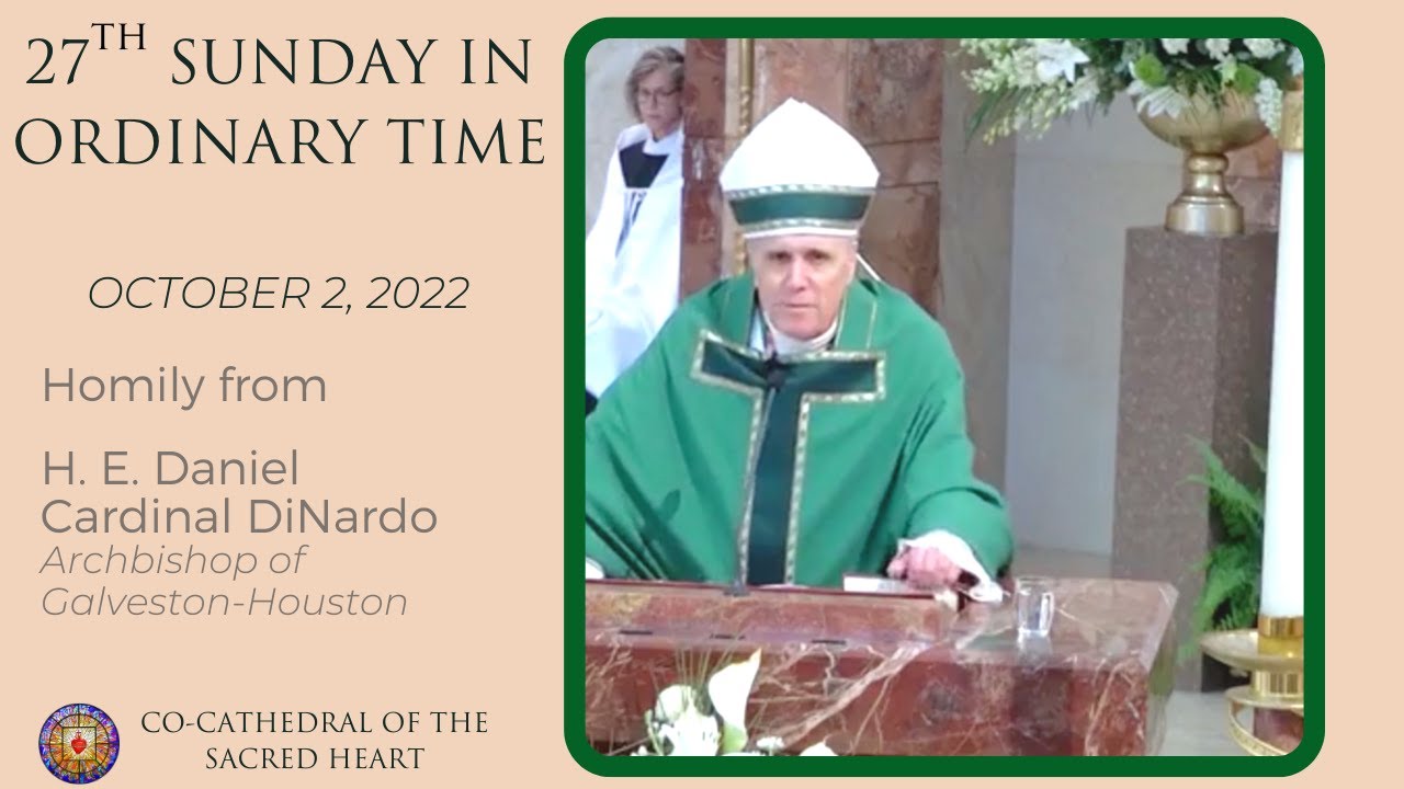 Homily by H.E. Daniel Cardinal DiNardo- Firefighter Mass- October 2 ...