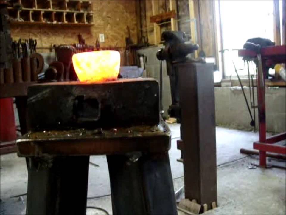 forging a cupping tool - YouTube