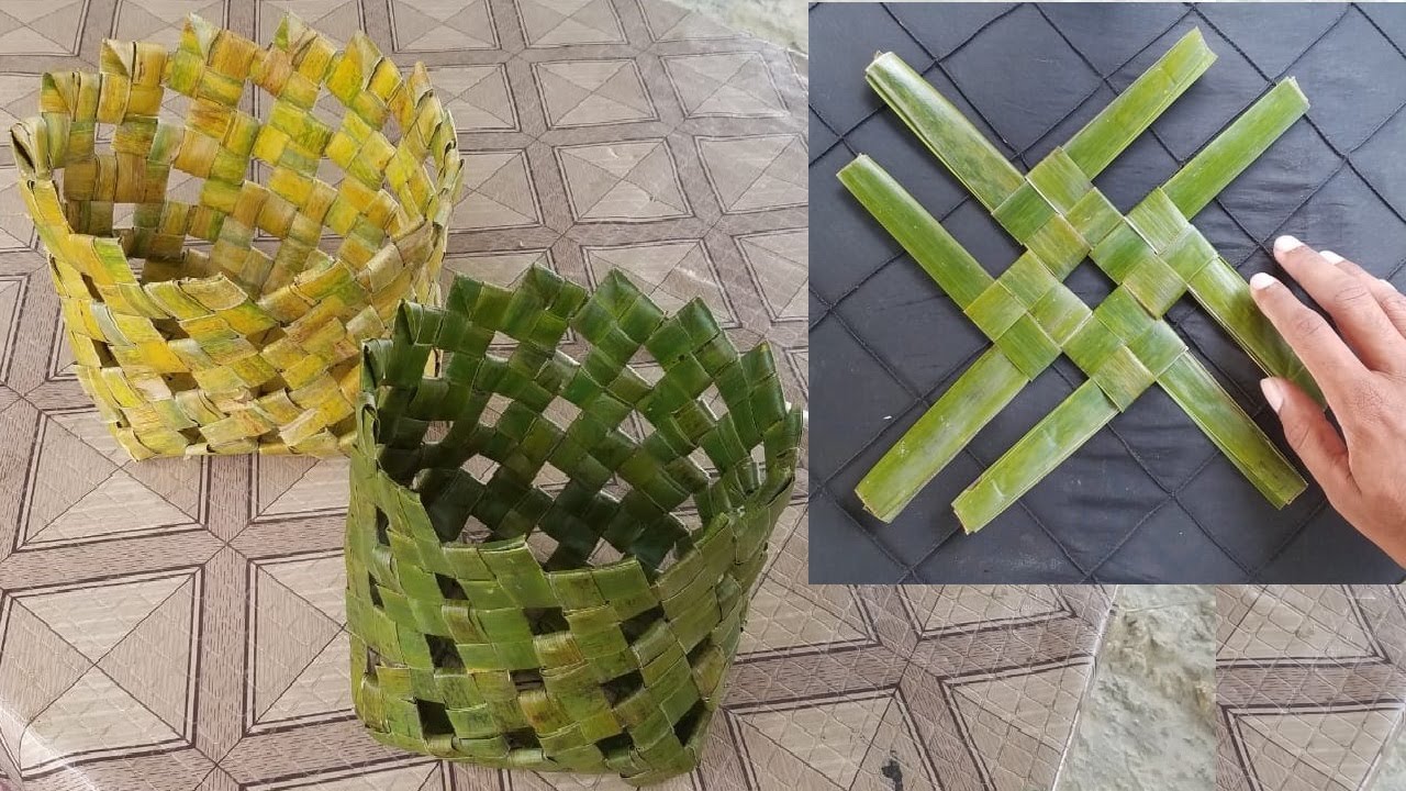 How To Weave A Coconut Leaf Basket YouTube how-to-weave-a-coconut-leaf-basket-youtube