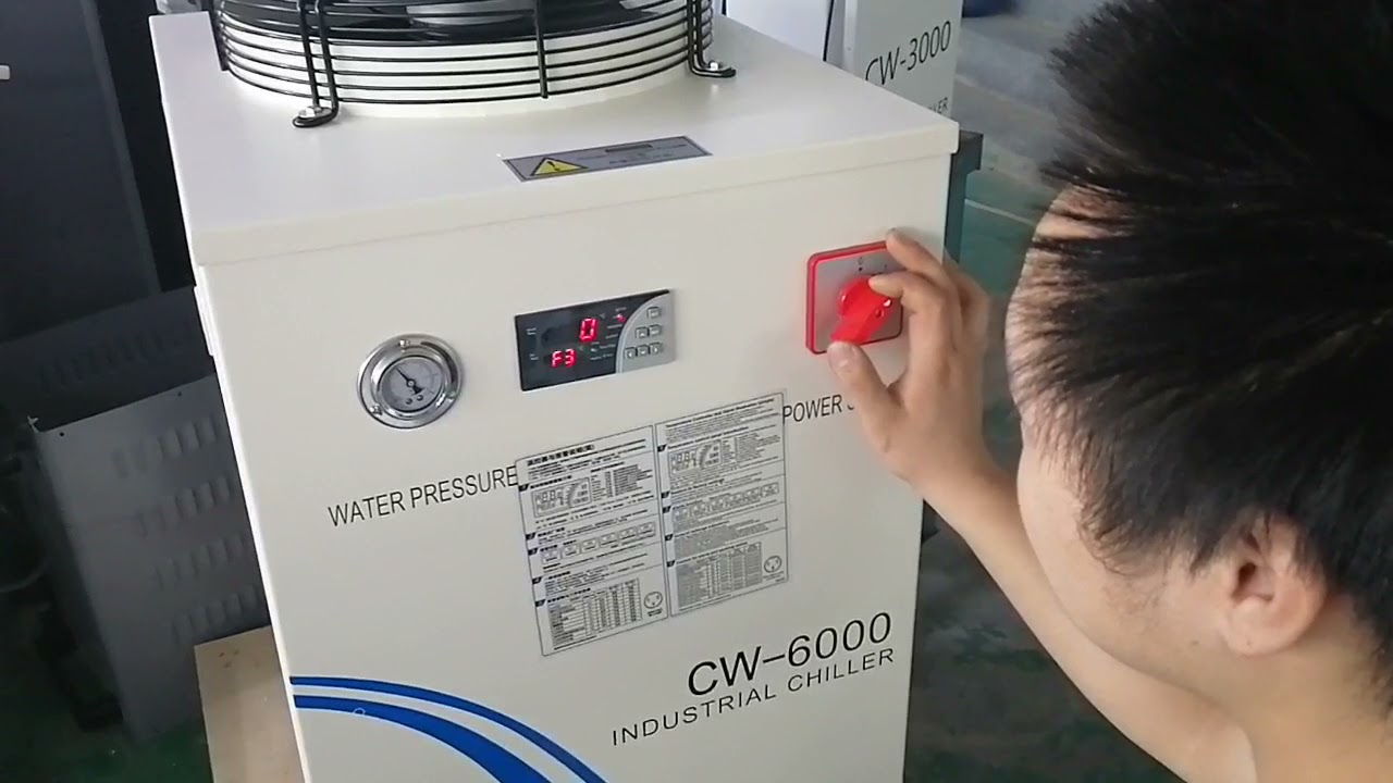 How to set the temperature on the cw 6000 water chiller? - YouTube