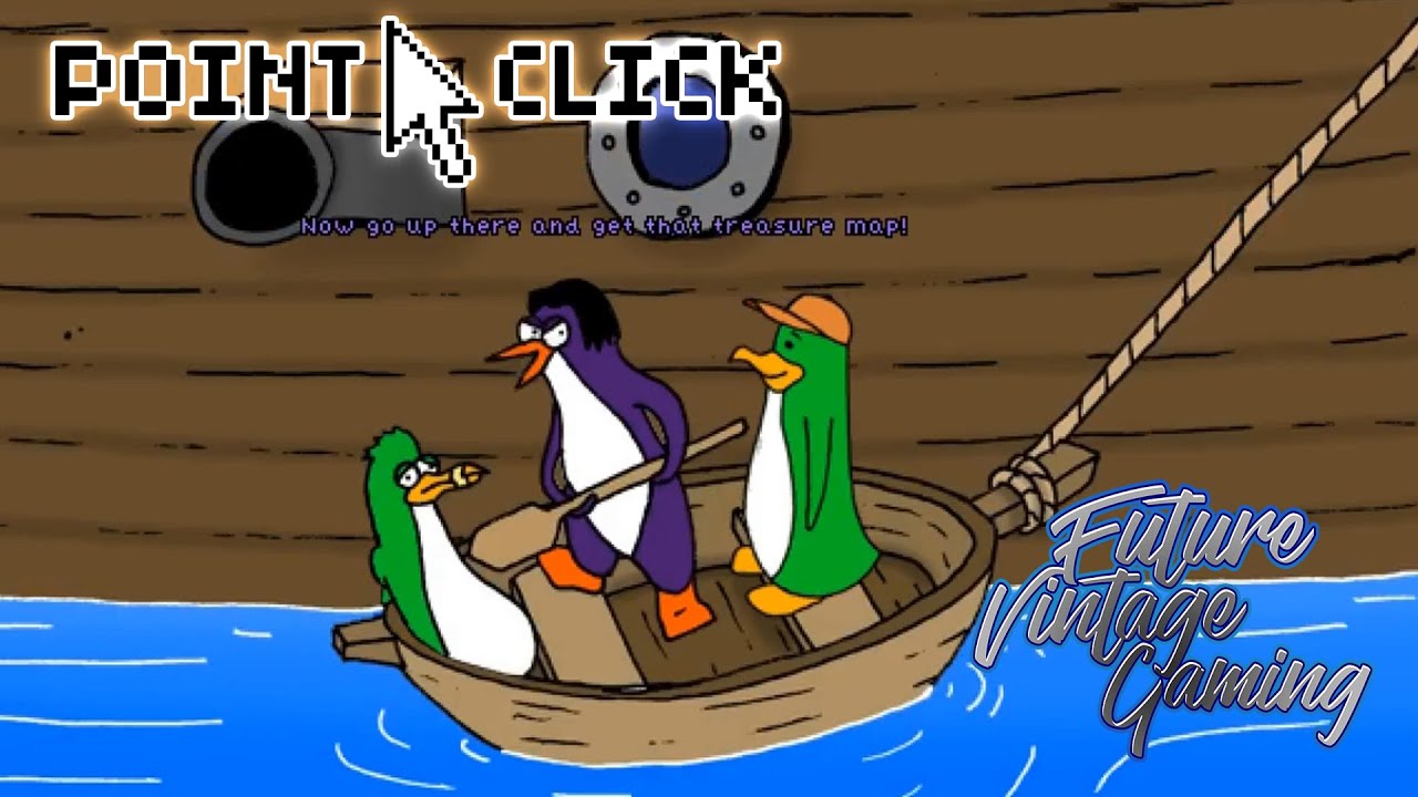 Penguincy (AGS) Free Pirate Penguin Lineart Point and Click Adventure ...