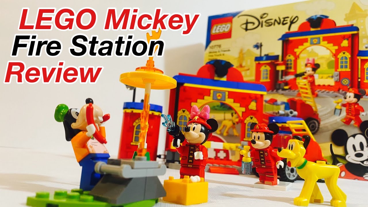 LEGO Disney Mickey & Friends Fire Truck & Station (10776) Review - YouTube