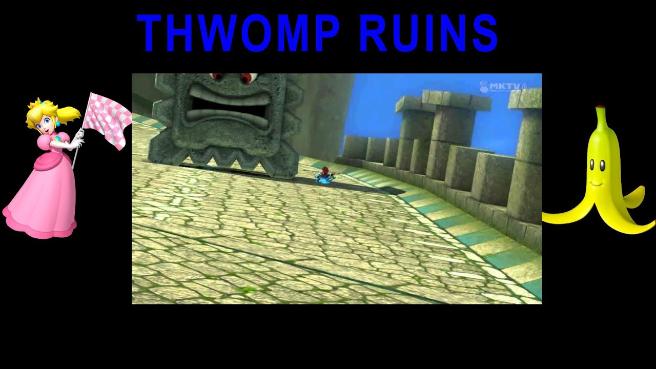 Mario Kart Deluxe 8: Thwomp Ruins: Princess Peach - YouTube