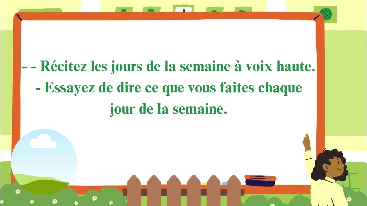 la Leçon 5 Les jours de la semaine - YouTube