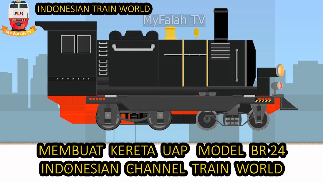 Membuat Kereta Uap Zaman Dulu yang Populer Model BR-24 - YouTube