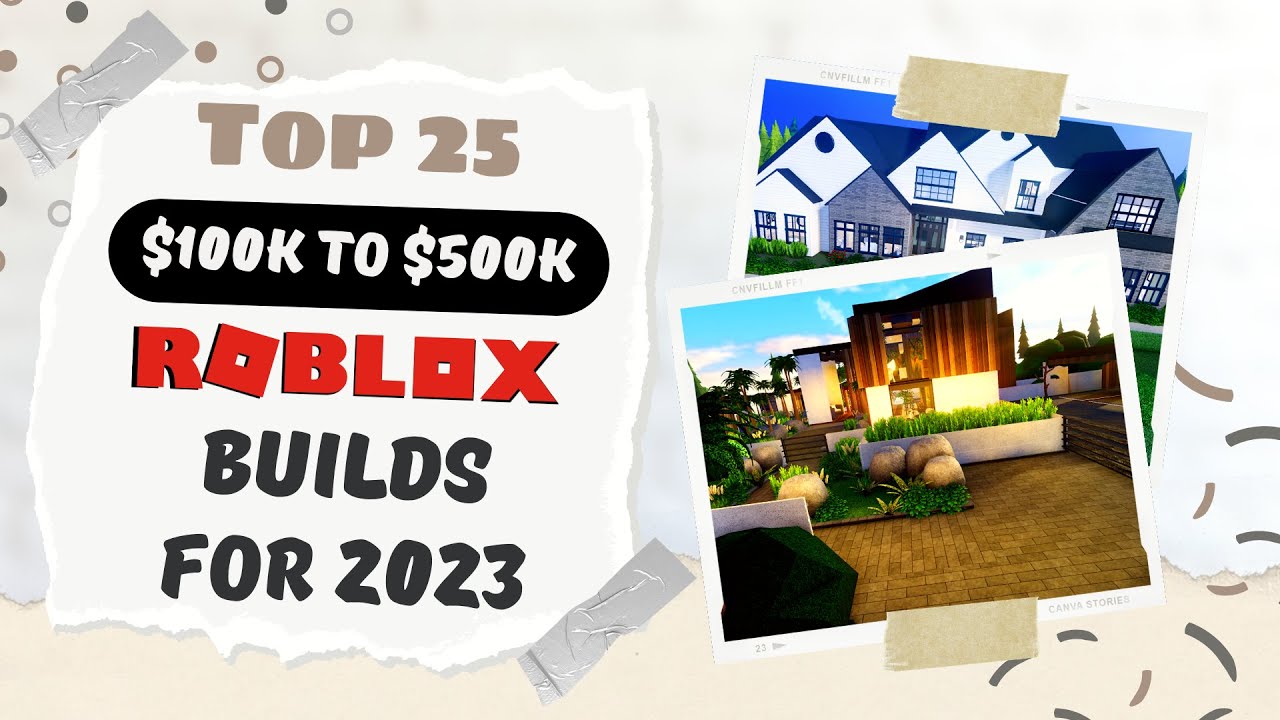 ROBLOX || Top $100K to $500K Builds For 2023 🏆 || Best of RoVille - YouTube