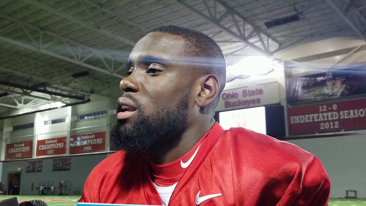 Ohio State WR Binjimen Victor following Wednesday practice - YouTube