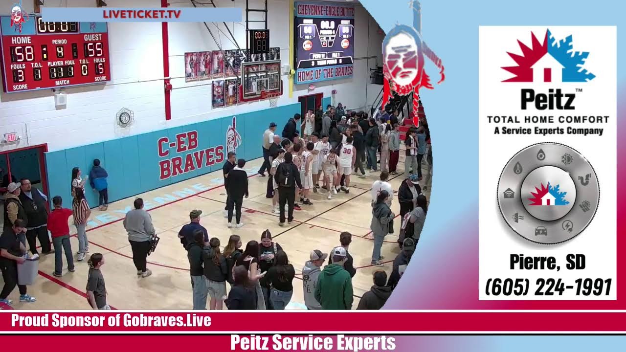 Cheyenne Eagle Butte Braves Vs Platte-Geddes Black Panthers Region 6A 2nd Round (BBB) - YouTube