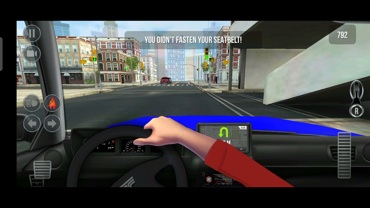 game blue car drive out standing game ... - YouTube