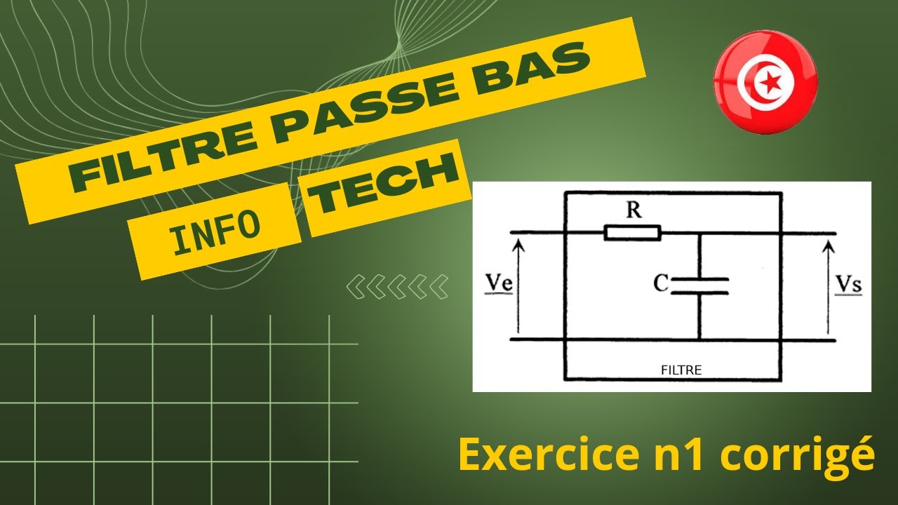 Exercice corrigé N 1 : filtre passe bas - YouTube