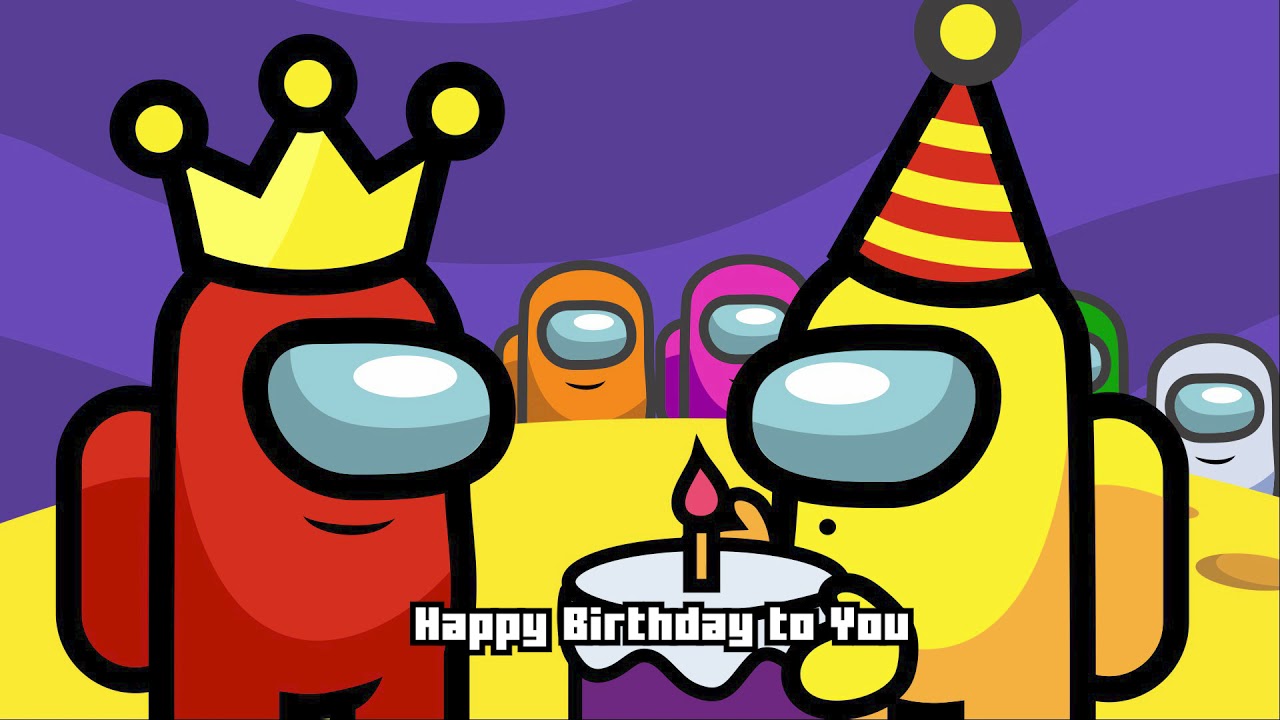Among Us Birthday Party Song | Happy Birthday Among Us - YouTube
