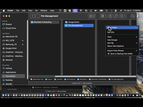File Management on Mac - YouTube