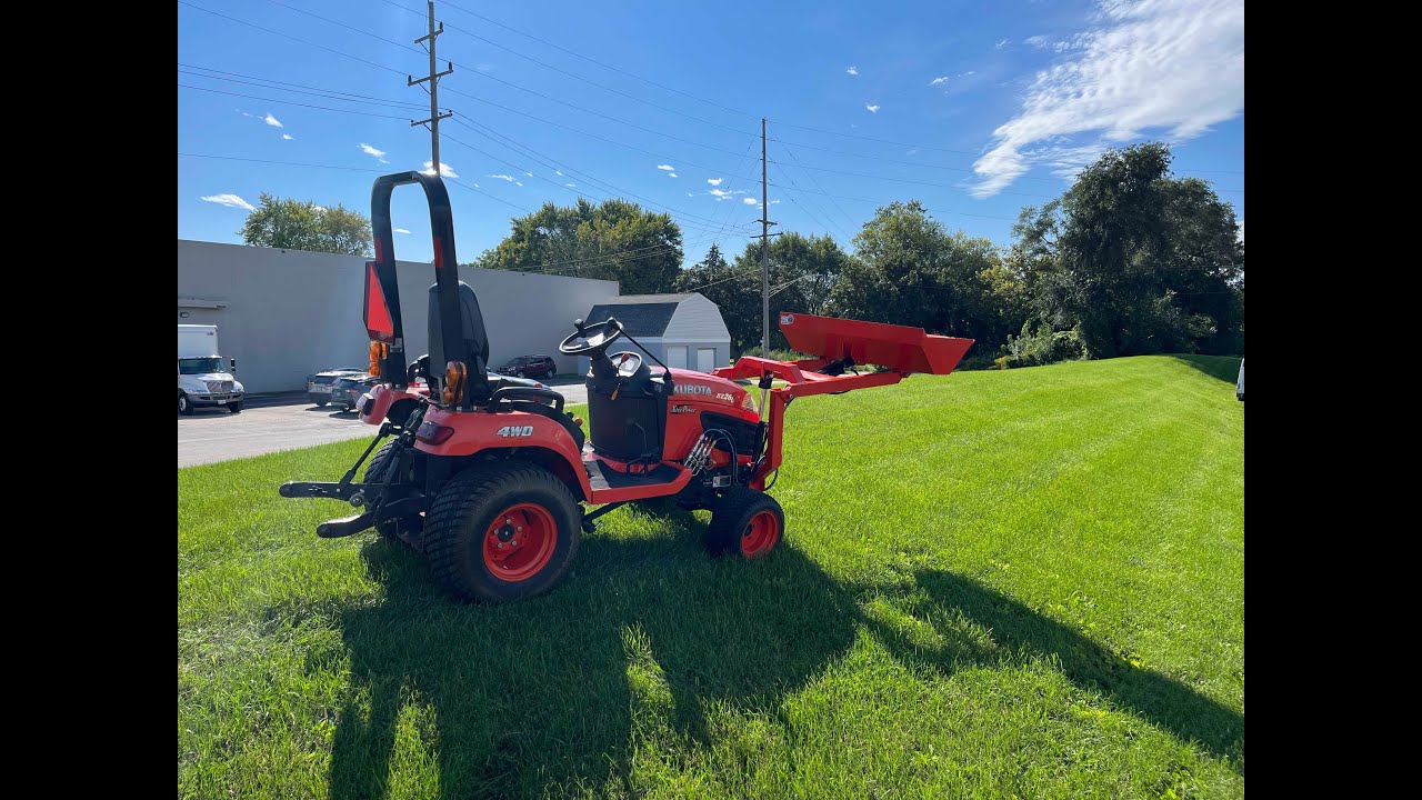 Little Buck Loader on a Kubota BX2660 Tractor - YouTube