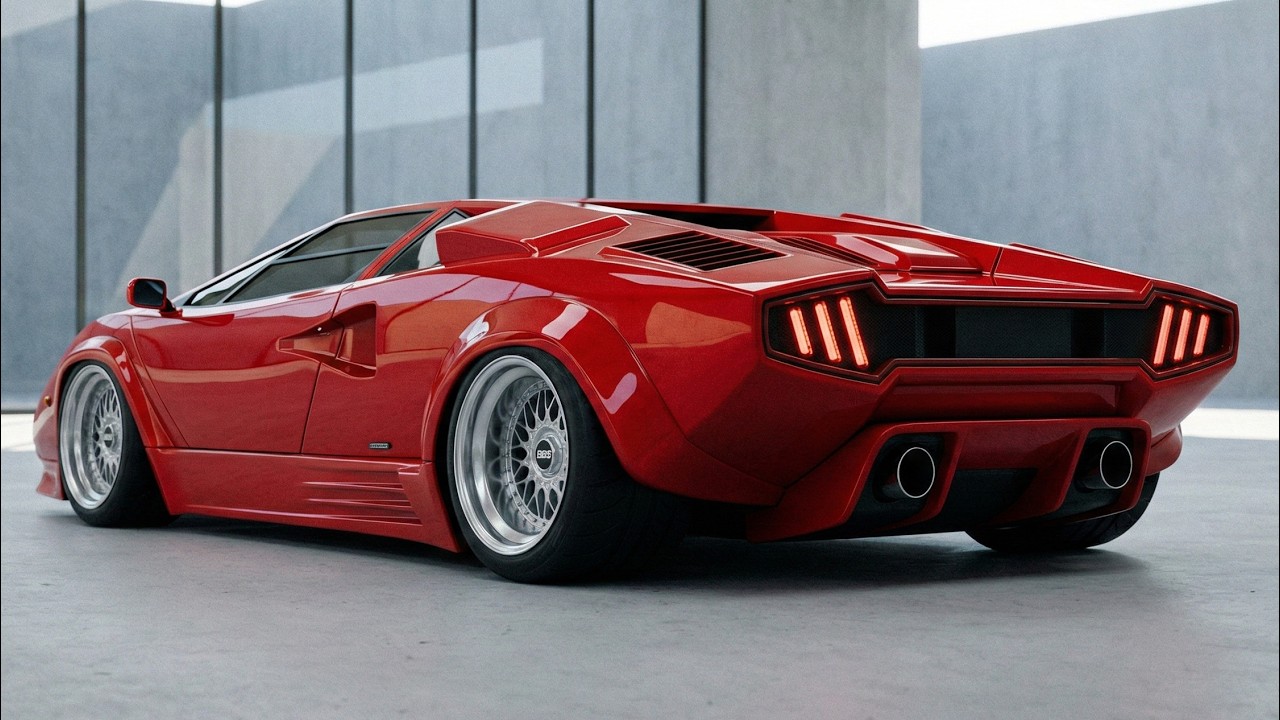 Lamborghini Countach Restomod | Digital Concept - YouTube