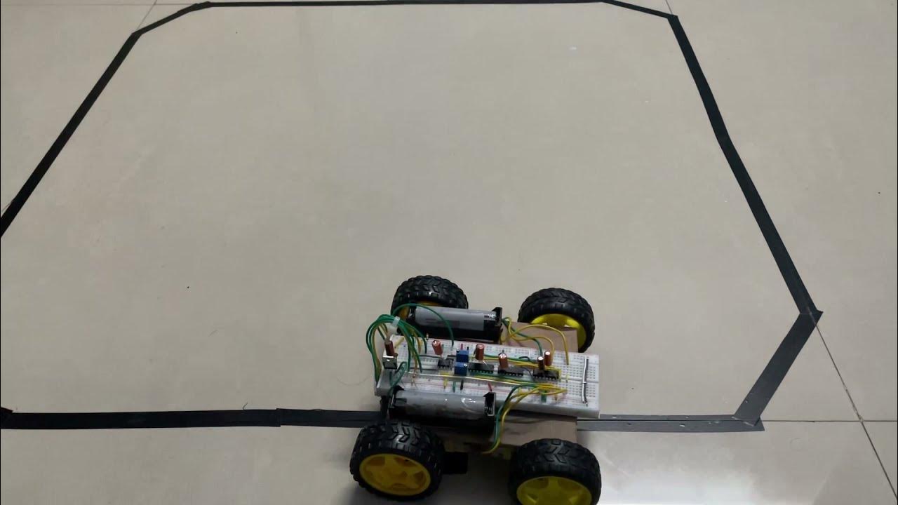 Demonstration of Line Follower Robot Without Using Microcontroller ...