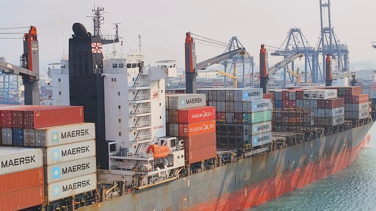 HANSA AUSTRALIA เข้าเทียบ LEAM CHABANG PORT เรือสัญชาติไทย #ท่าเรือแหลม ...