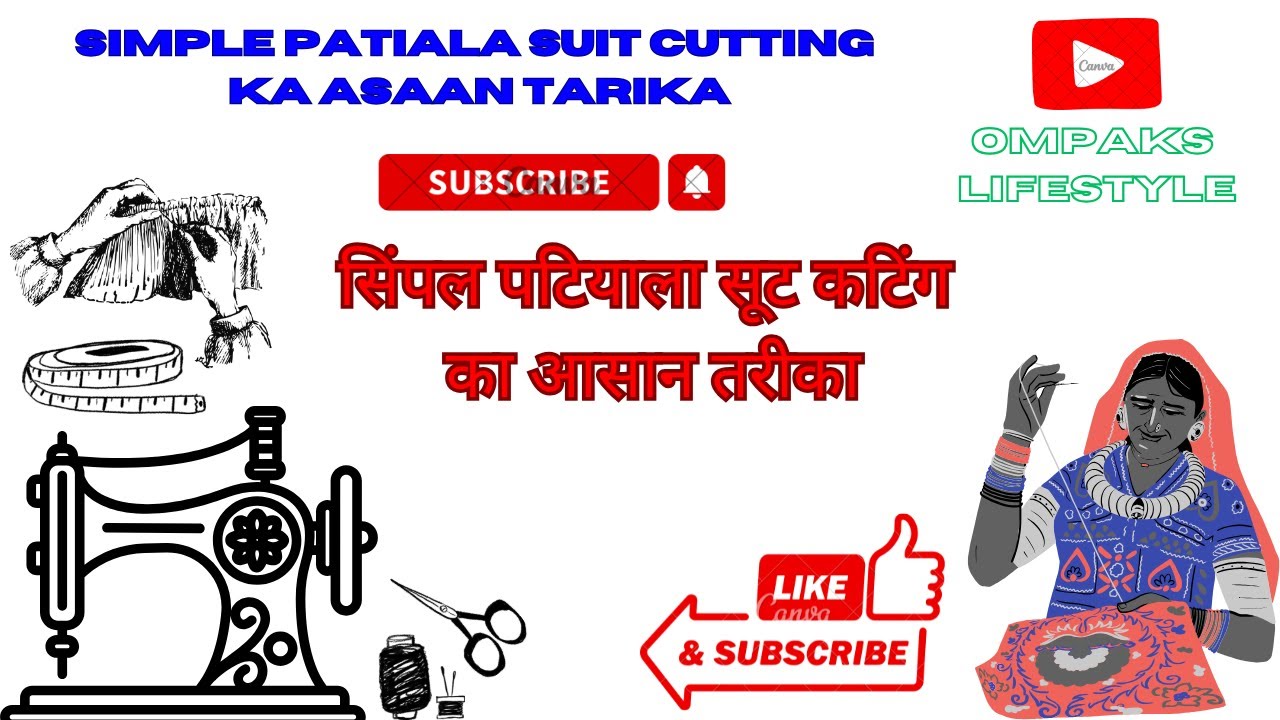 Simple Patiala Suit Cutting Ka Asaan Tarika | Step-by-Step Guide for ...