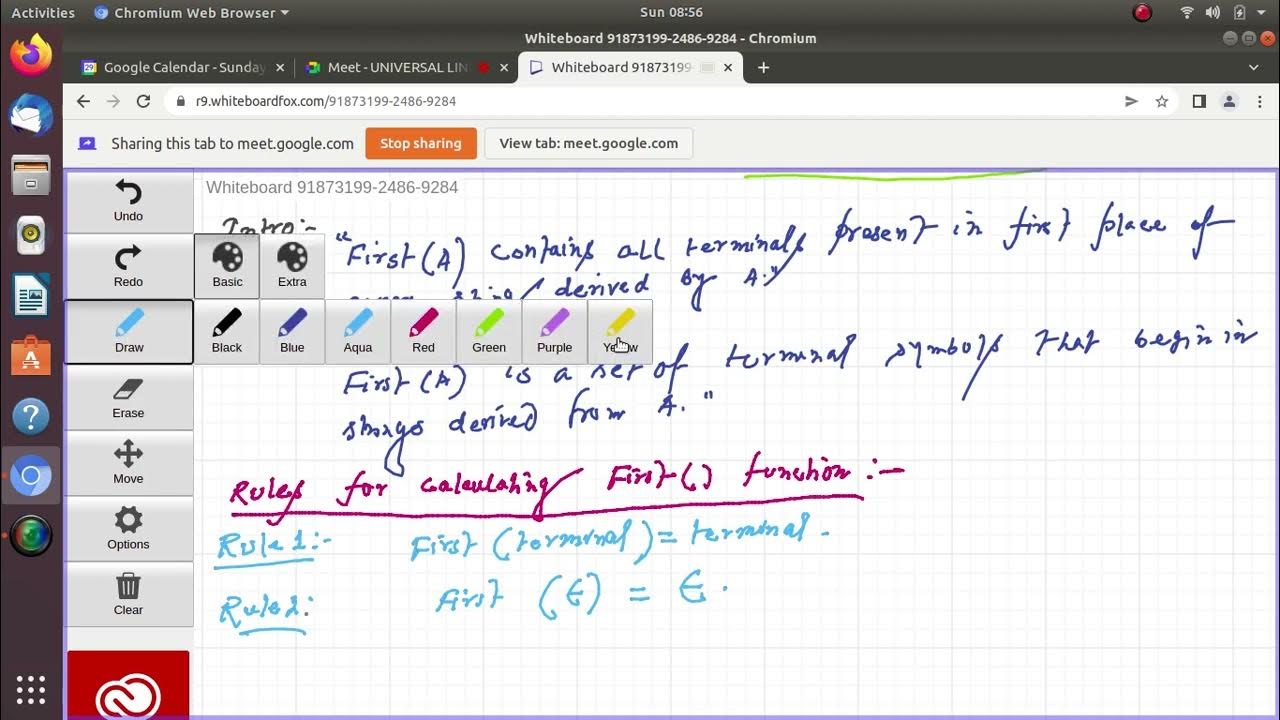 first() || follow()||compiler design||first() and follow()||Parsing Table||Top down Parser||LL(1 ...