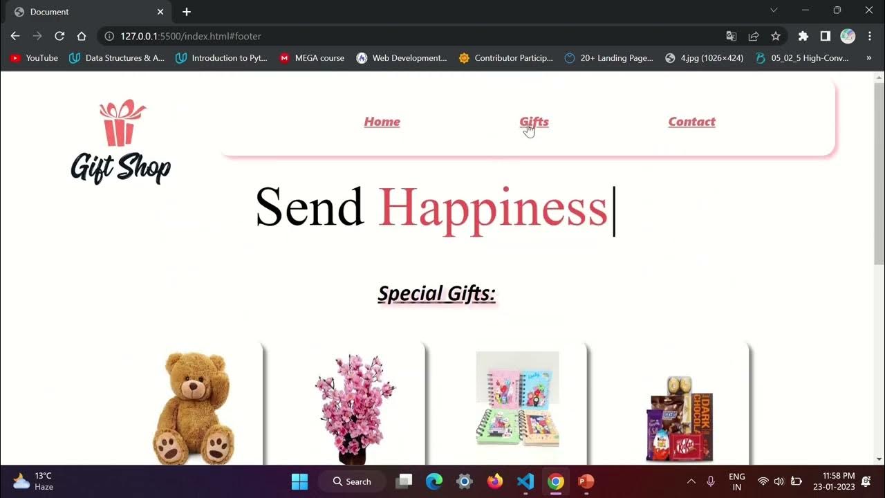 Landing Page || Task-1 || Oasis infobyte - YouTube