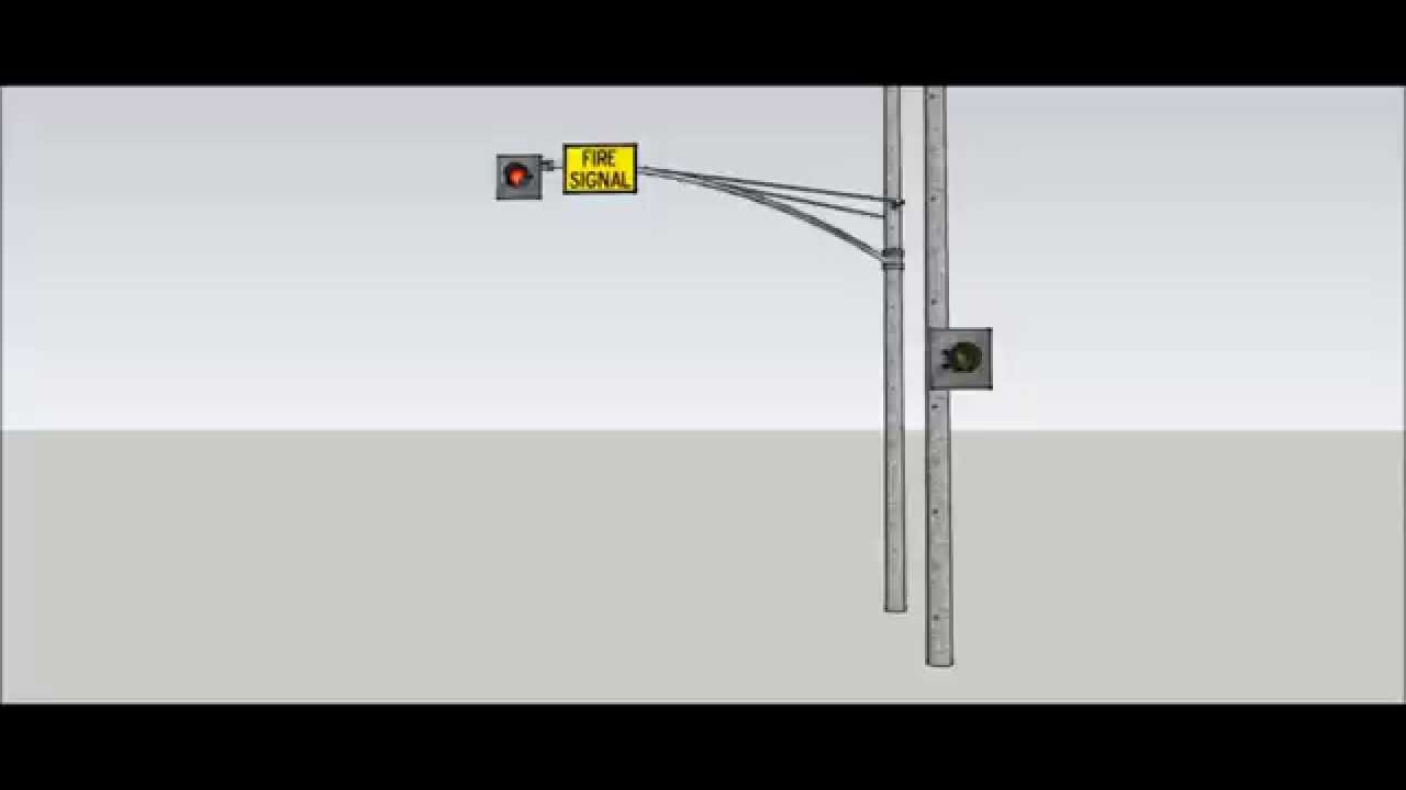 Traffic signal animation, Fire signal - YouTube