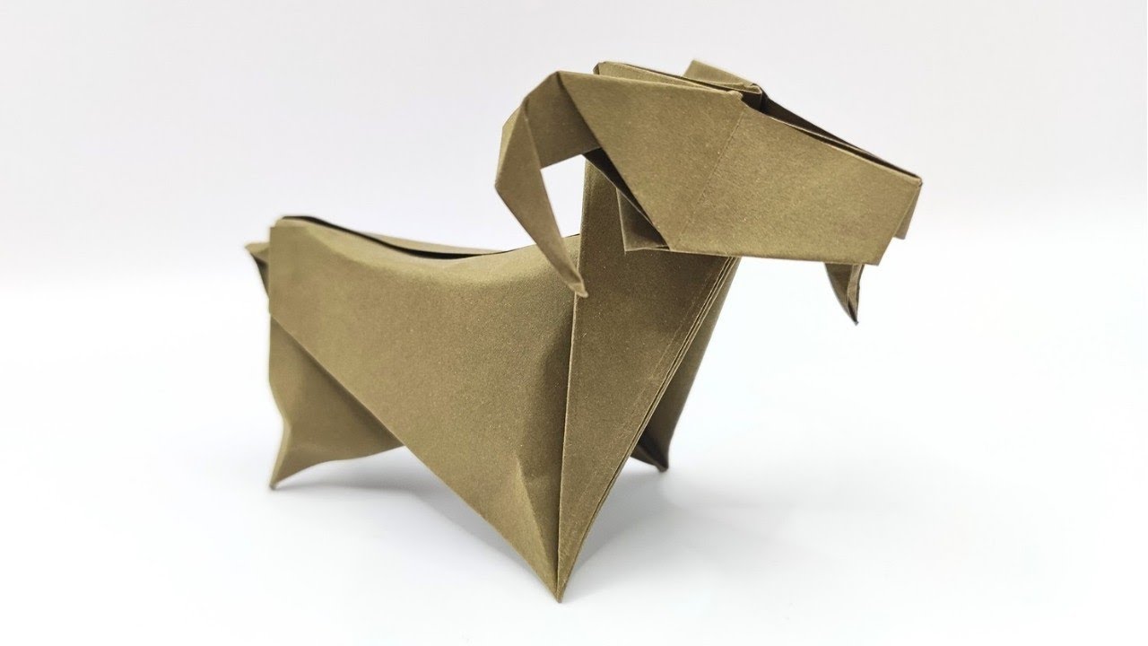 Origami GOAT tutorial 🐐 How to make a paper goat - YouTube