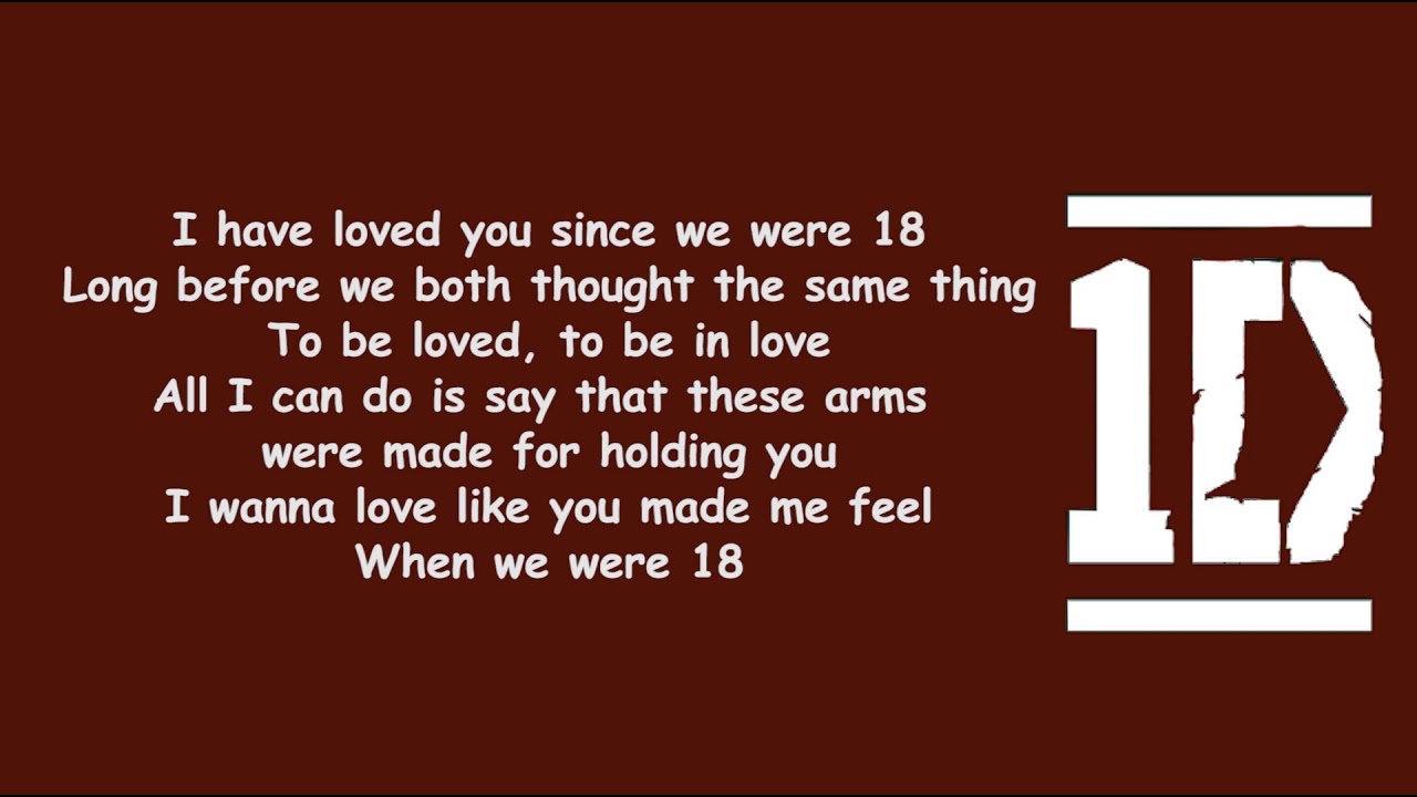 One Direction - 18 (Lyrics) - YouTube