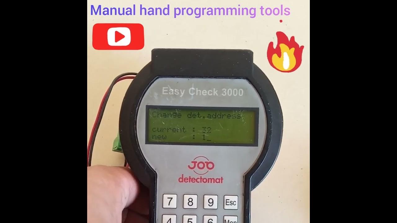 Detectomat hand programming tools manual program in devices - YouTube