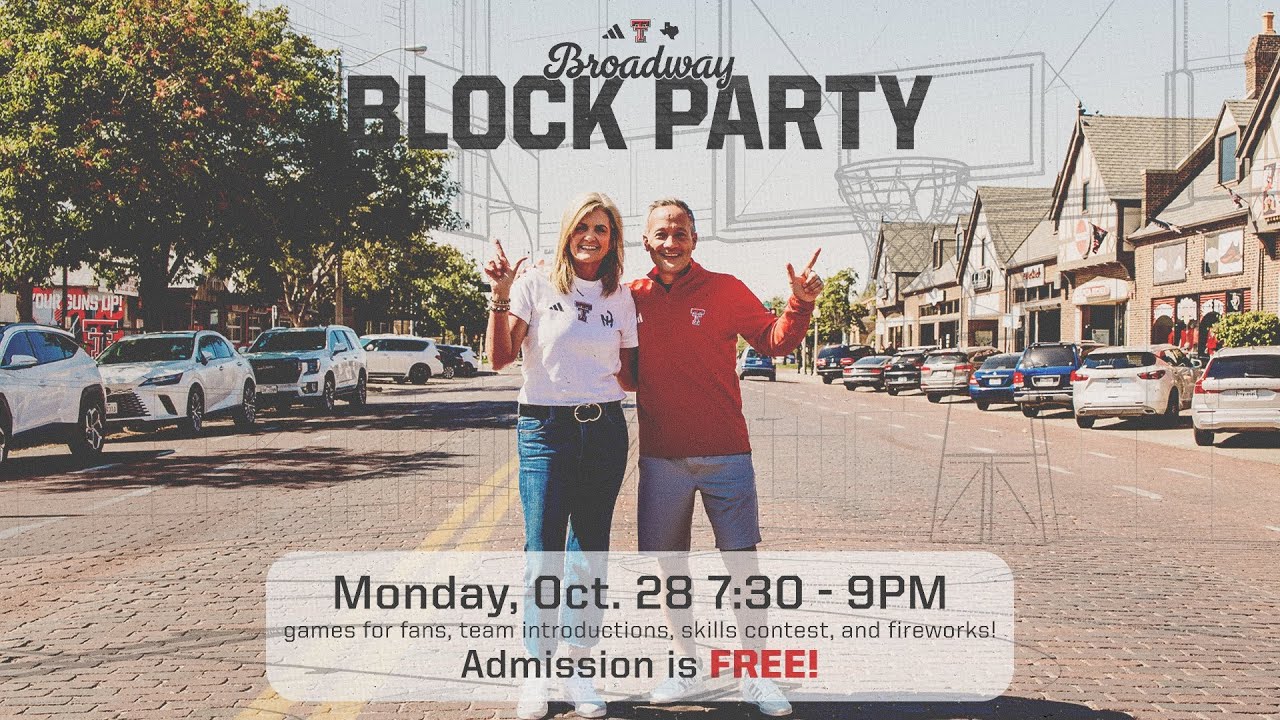 Texas Tech Athletics: Broadway Block Party | Oct. 28, 2024 - YouTube