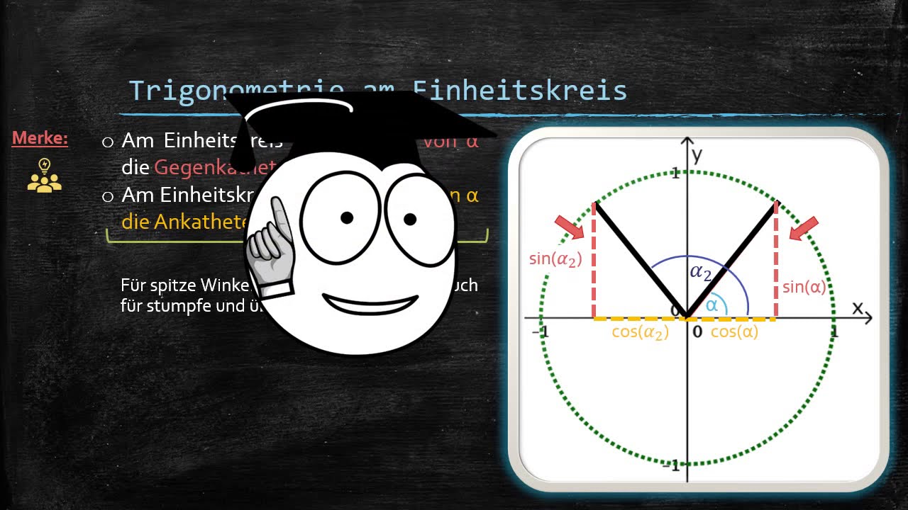 Sinus und Kosinus am Einheitskreis - Trigonometrie einfach erklärt ...