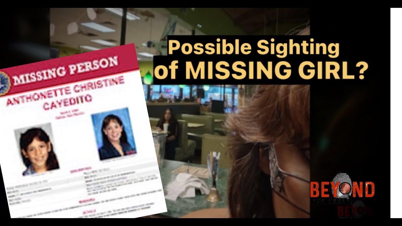 Possible Sighting Of A Missing Girl | The Search for Anthonette ...