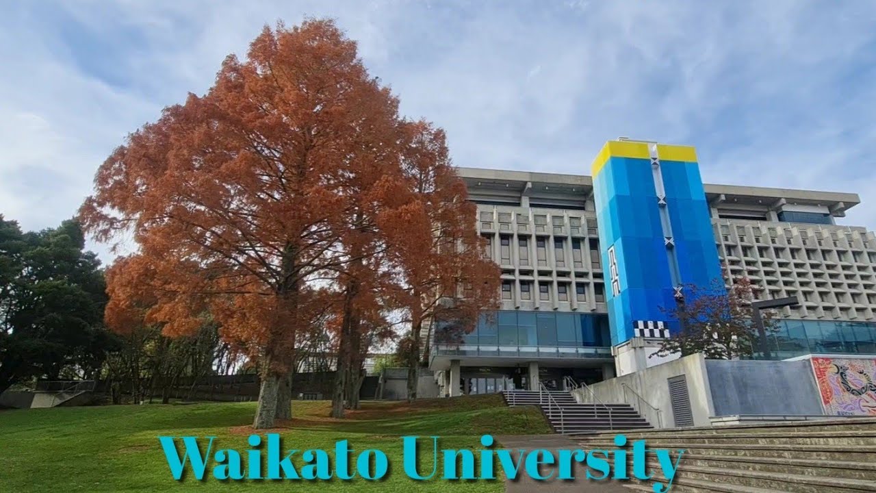 Walking around Waikato University campus in early Winter - YouTube