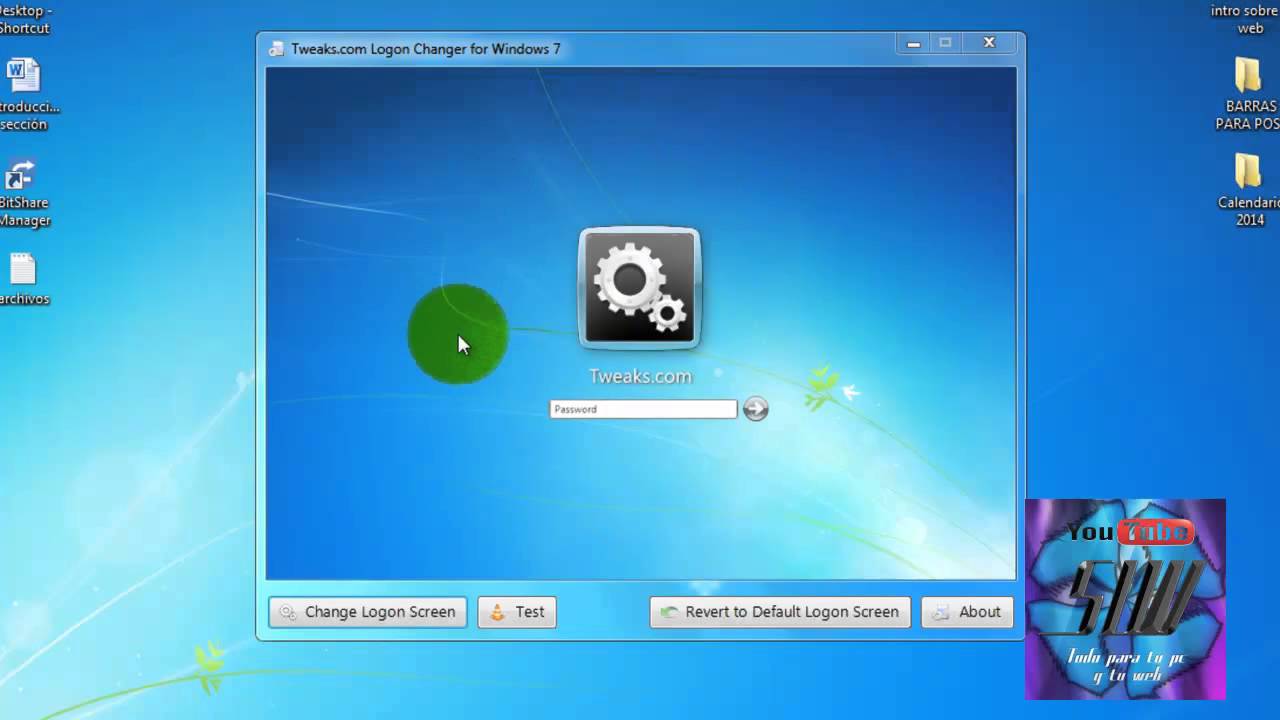 Descargar Tweaks Logon Full - Personaliza EL Inicio De Sesion De ...