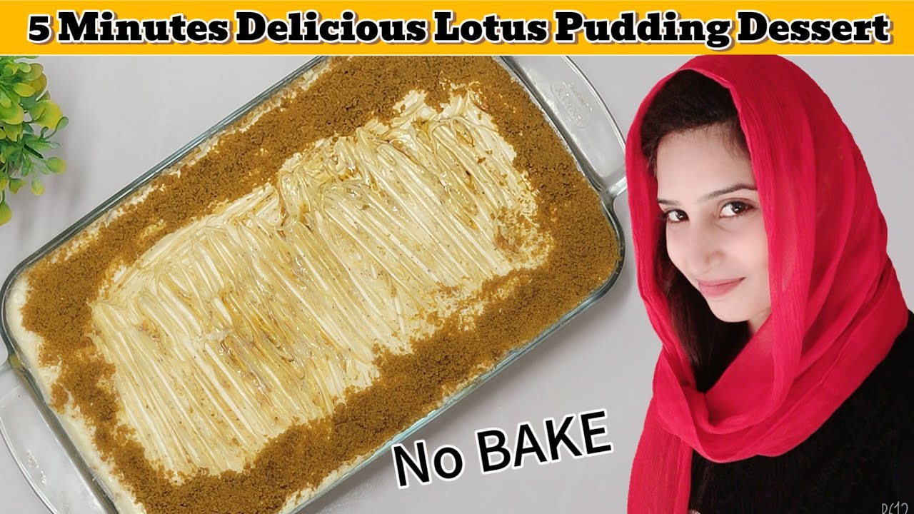 5 Minutes Lotus Biscoff Dessert| Biscuit Pudding | lEasy otus dessert ...