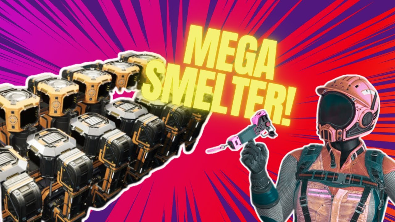 Satisfactory: Mega Smelter Build - We Might Have Gone Too Far... - YouTube