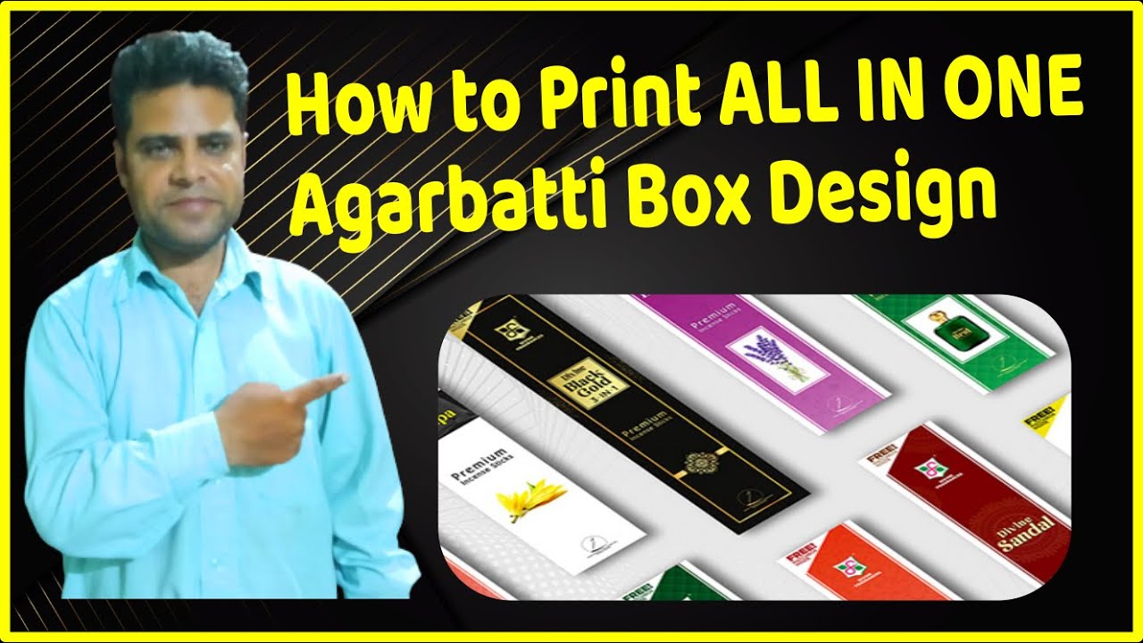 How to Print ALL IN ONE Agarbatti Box Design | empty agarbatti box ...