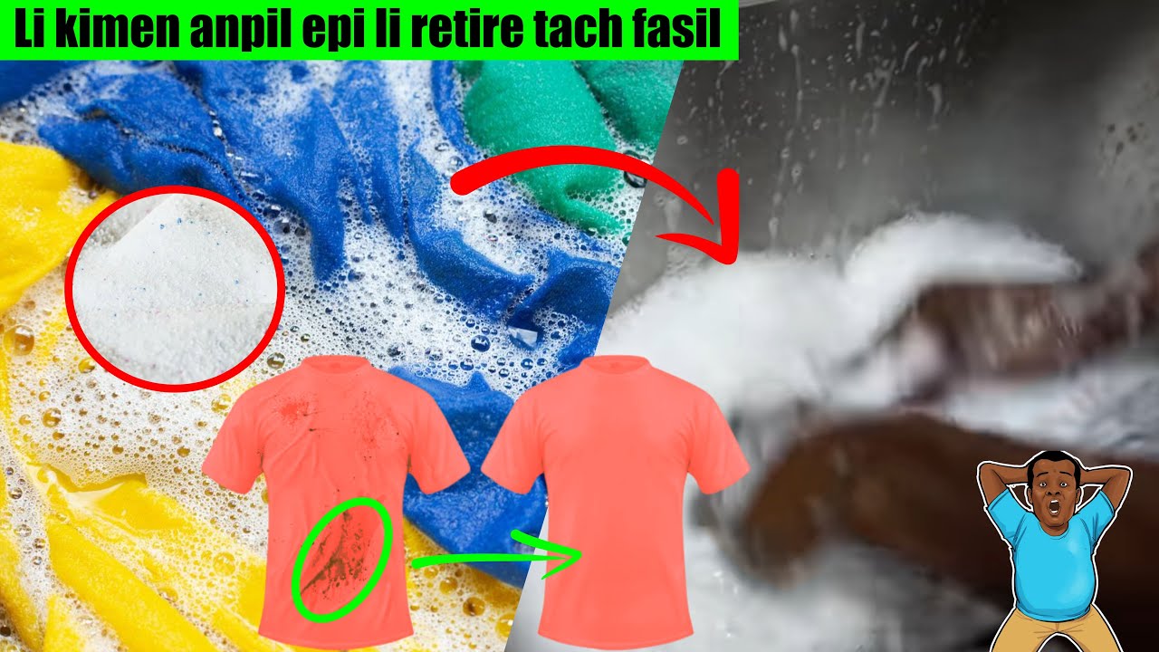 Men kòman pou fè fab lakay ou. Lave rad ou byen blan - YouTube