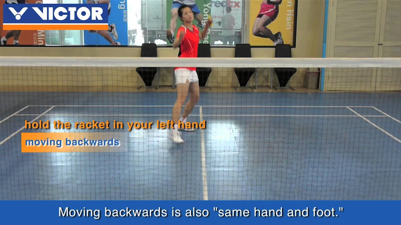 VICTOR badminton coaching - Basic footwork 1 : basic footwork for ...