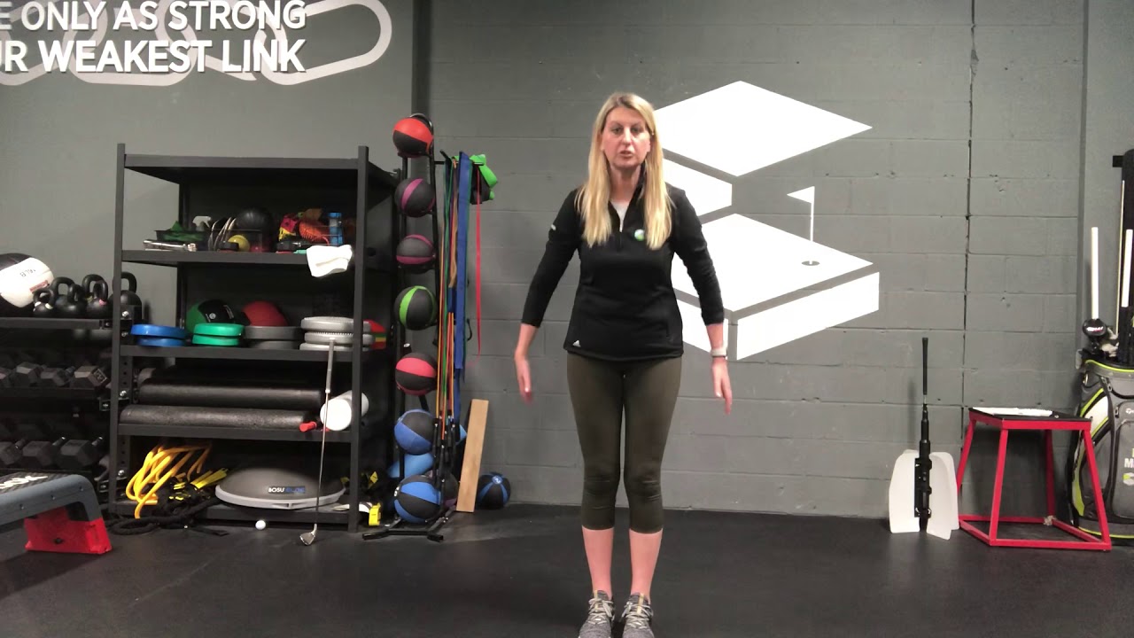 Toe touch test for golf posture - YouTube