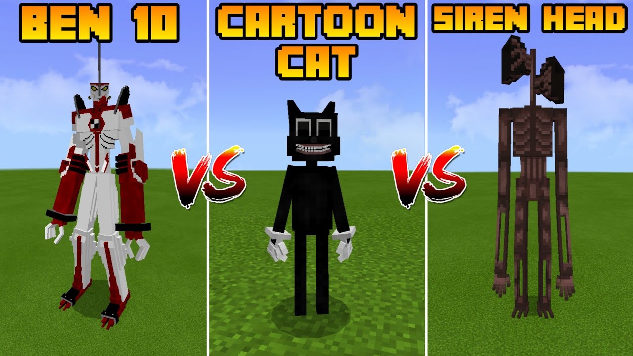 Ben 10 VS Cartoon Cat VS Siren Head - YouTube