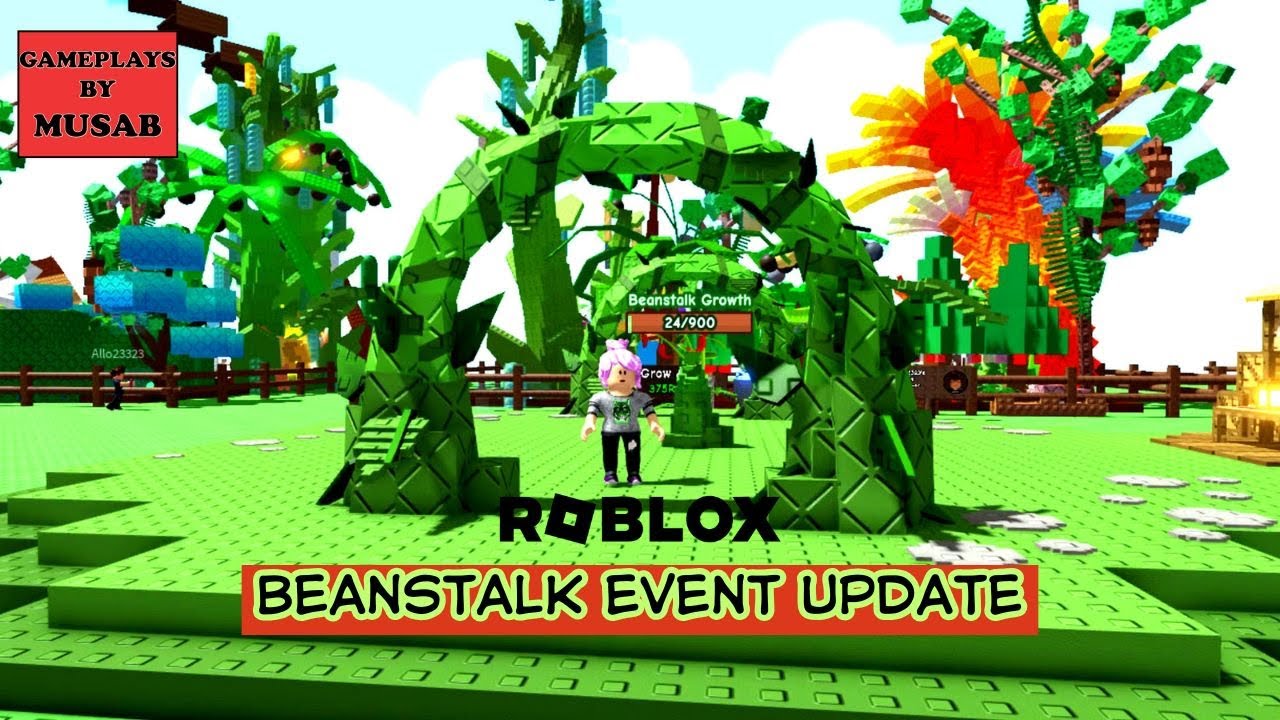 Exploring the Beanstalk Event | Roblox Grow a Garden Event Update # ...