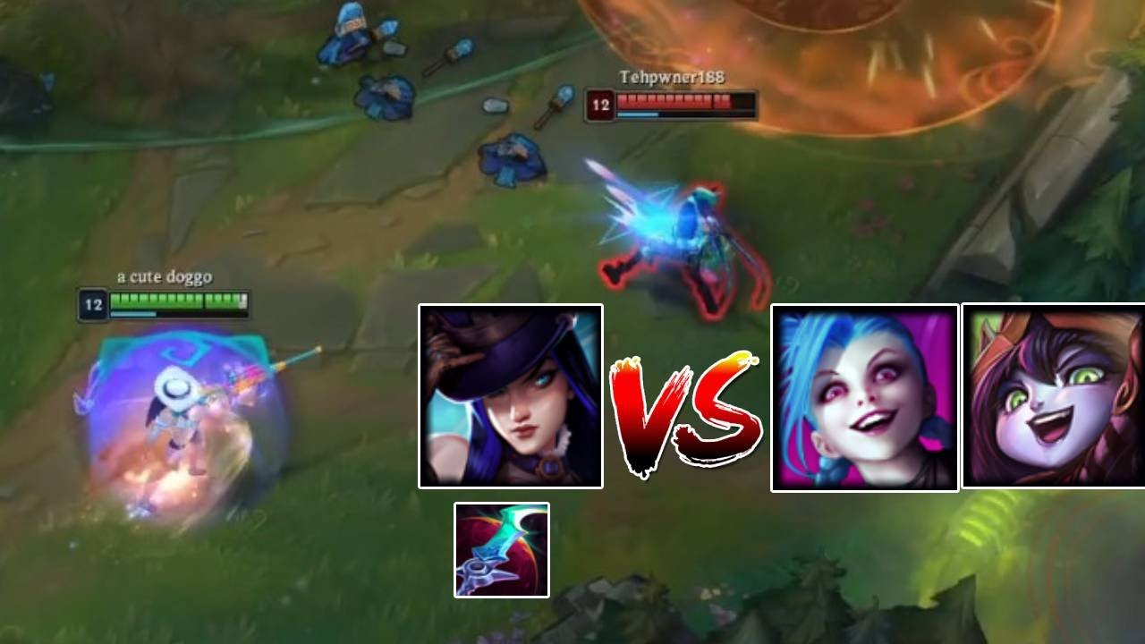 Eclipse Caitlyn vs Jinx Lulu - YouTube