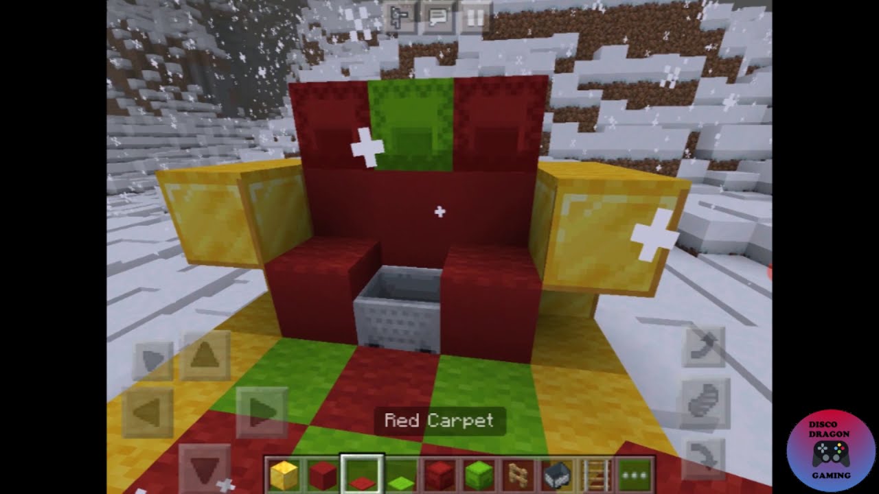 How to make Santa's sled in Minecraft. - YouTube